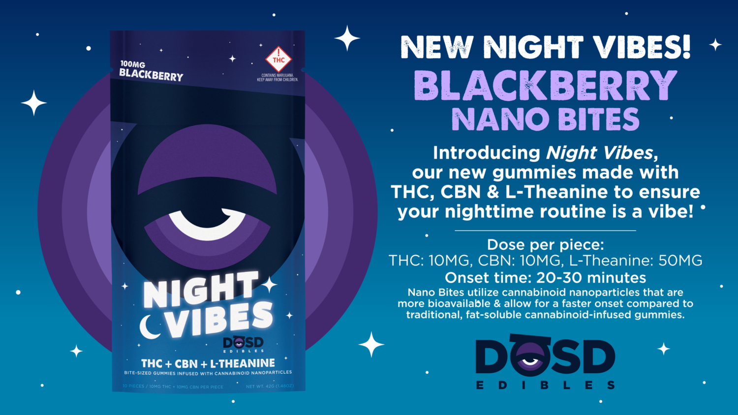 DŌSD Edibles™ | Infused with Cannabinoid Nanoparticles